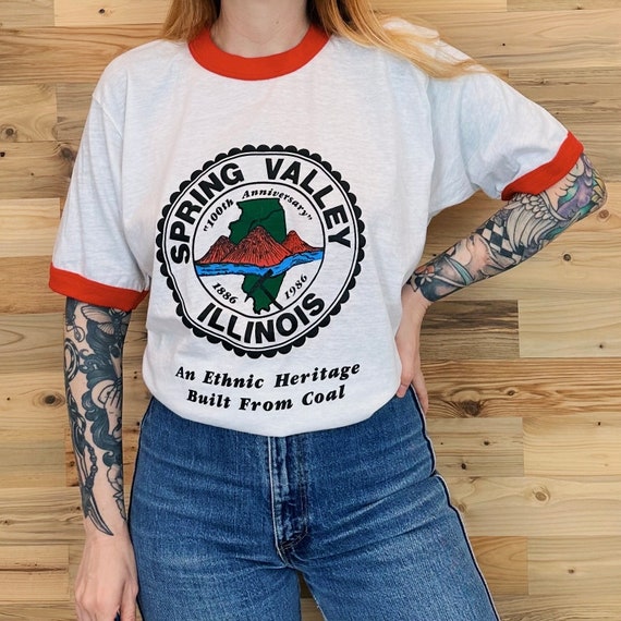 80's Vintage Spring Valley Illinois Paper Thin Soft R… - Gem