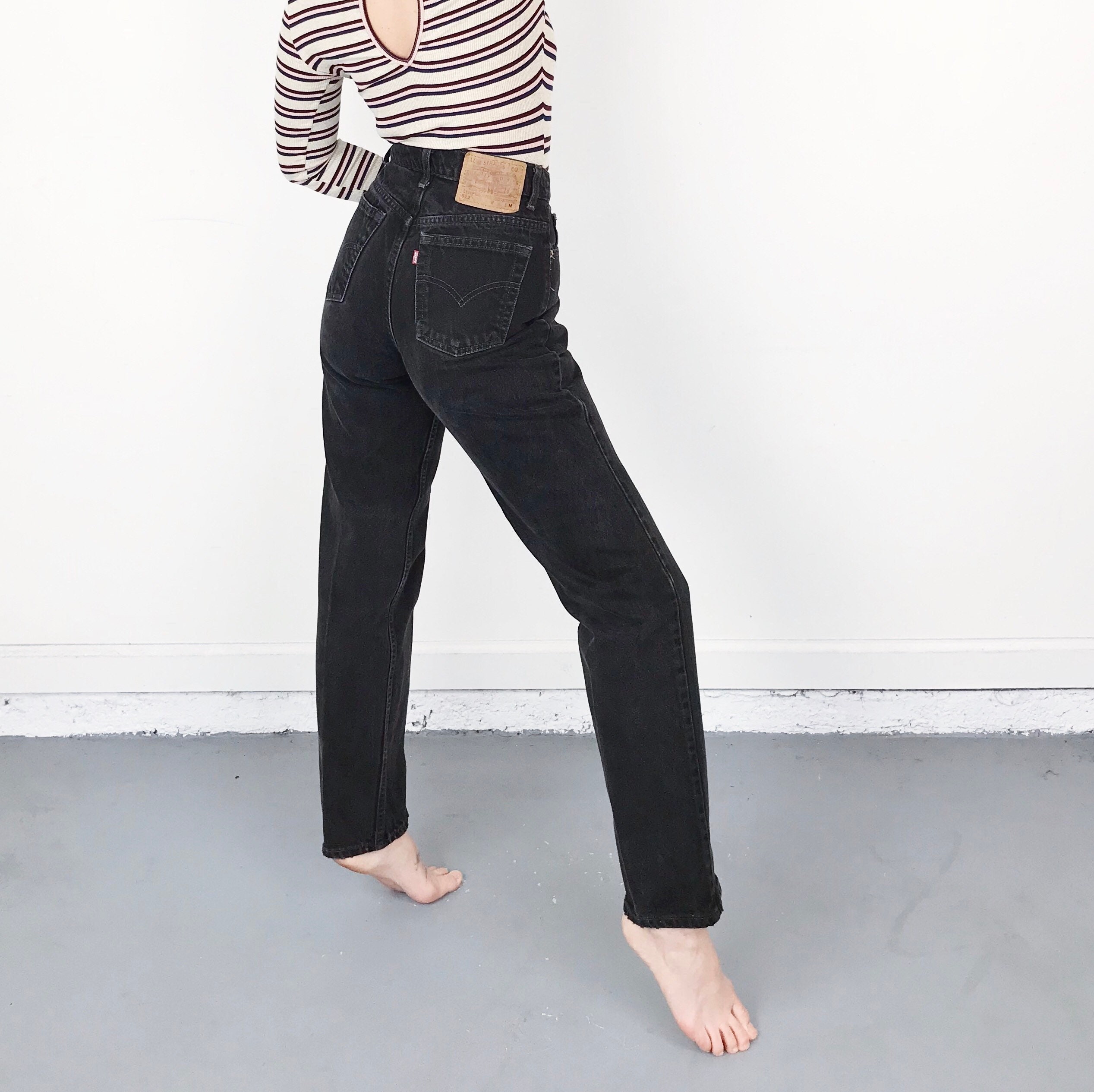 Levi's 512 Black Jeans / Size 26