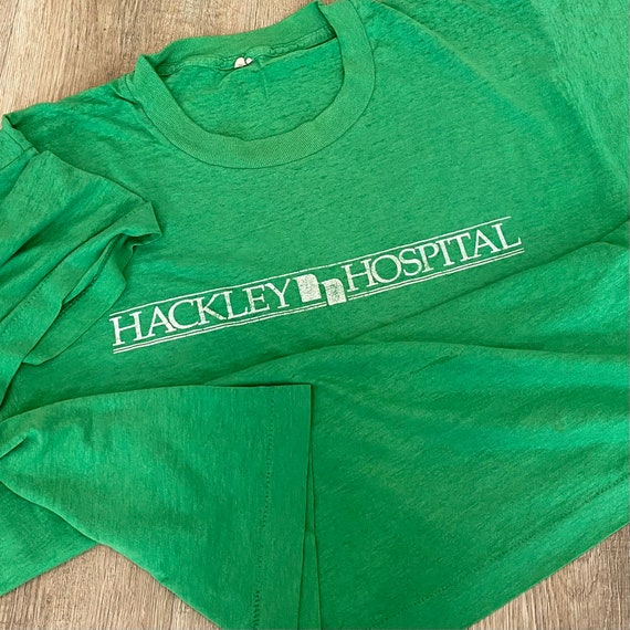 Vintage Hackley Hospital Paper Thin Threadbare T Shirt - Gem