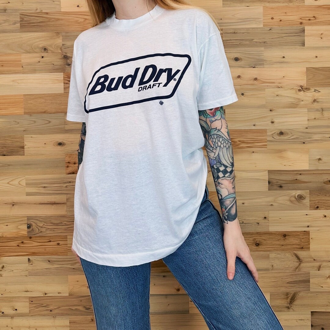 80's Bud Dry Draft Beer Vintage Light and Soft Tee Shirt - Etsy