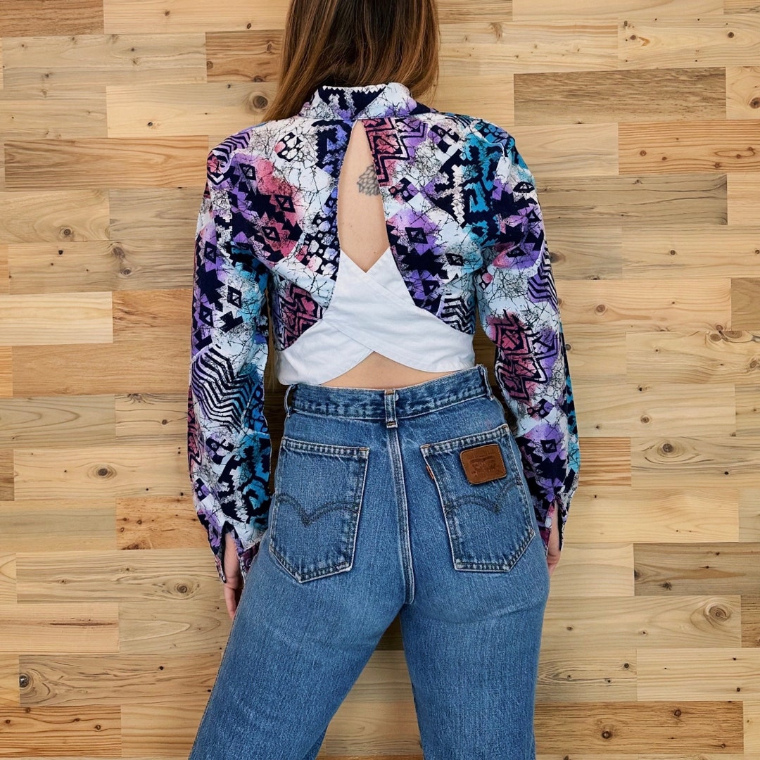 Vintage Western Roughrider Cropped Cut Out Rodeo Shirt Top - Etsy