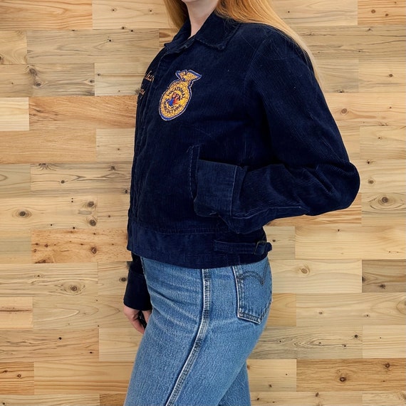 Vintage FFA Texas Neches Corduroy Zip Up Jacket - Gem