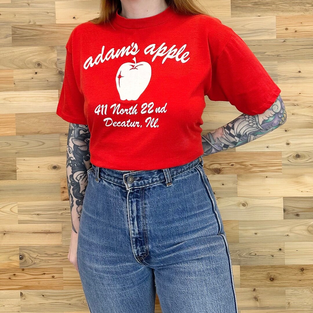 80's Vintage Adam's Apple Bar Decatur Illinois Soft Retro Tee Shirt T ...