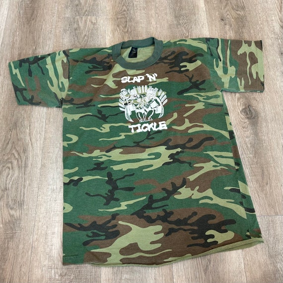 80's Vintage Camouflage Slap N' Tickle Retro Camo Pri… - Gem