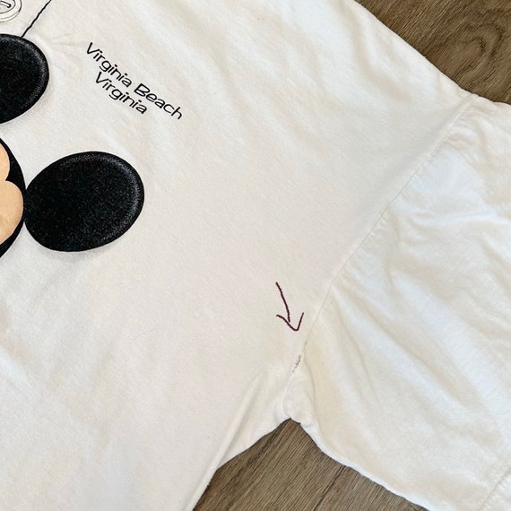 90's Disney Mickey Mouse Vintage Virginia Beach Tee S… - Gem