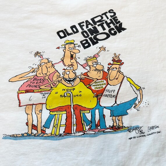 Funny 1990 Old Farts On The Block Parody Comic Cartoo… - Gem