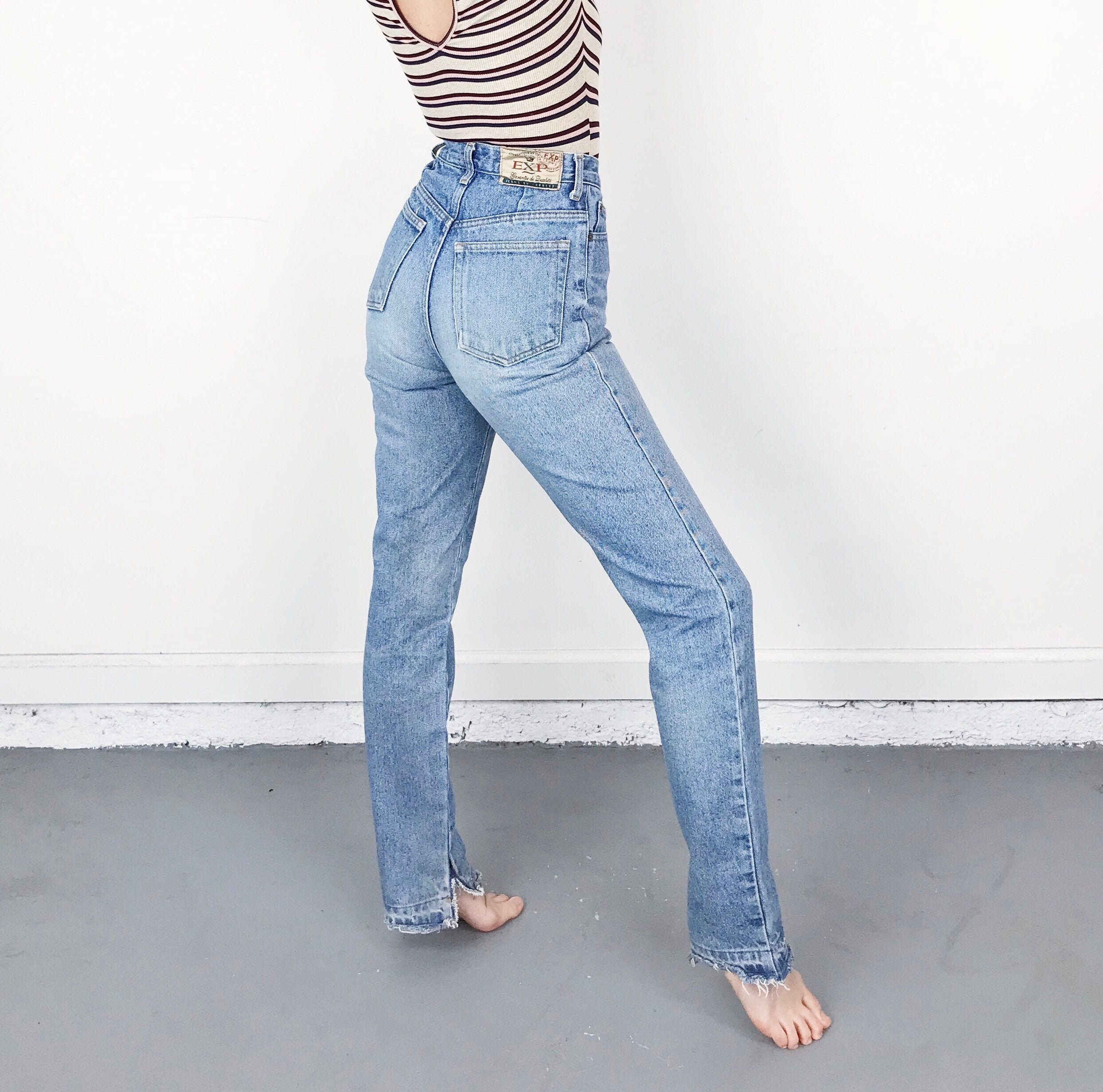 Vintage Express High Waisted Jeans / Size 24