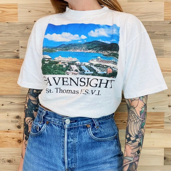 Vintage Havensight St. Thomas Virgin Islands Tee Shirt - Gem