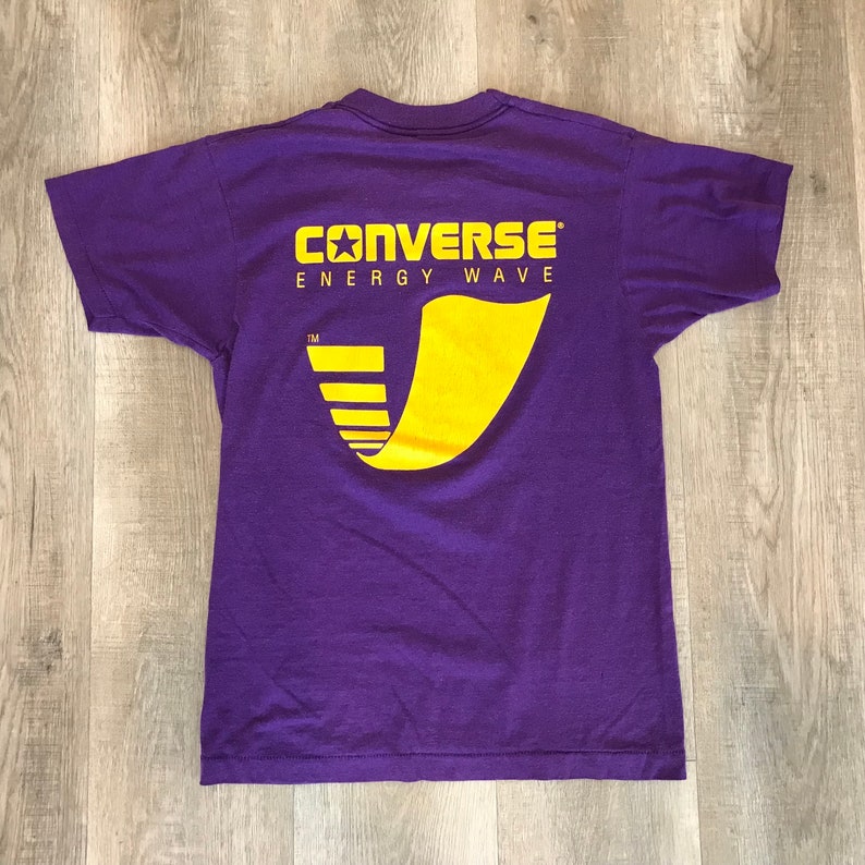 80's Soft Vintage Converse X Jim Crews Basketball Camp Tee Shirt T ...