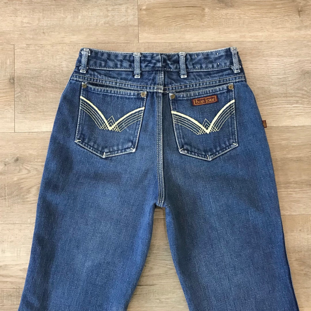 70's Bonjour High Rise Vintage Jeans / Size 24 - Etsy