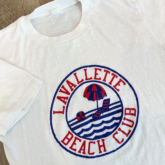 80's Vintage Lavallette Beach Club Thin Retro Travel … - Gem