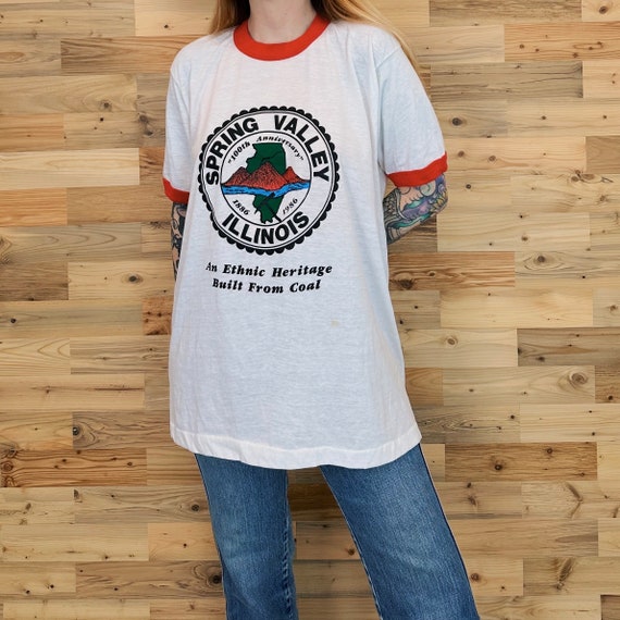 80's Vintage Spring Valley Illinois Paper Thin Soft R… - Gem