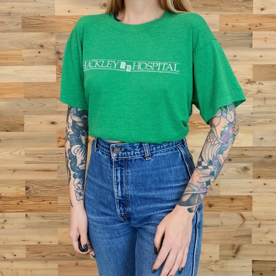 Vintage Hackley Hospital Paper Thin Threadbare T Shirt - Gem
