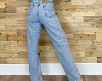 LEVI'S 505 BOYFRIEND JEANS Vintage Mid Rise Relaxed Fit Straight Leg ...