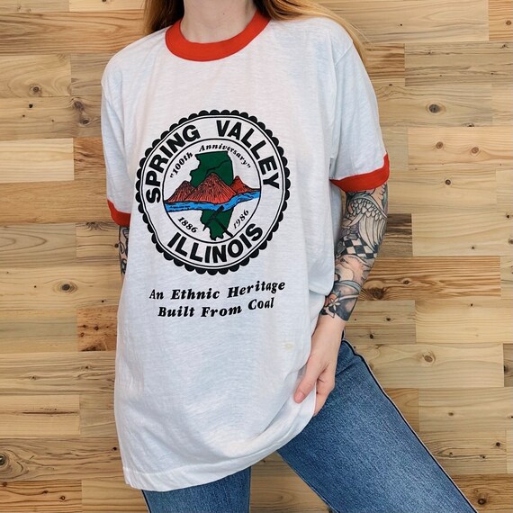 80's Vintage Spring Valley Illinois Paper Thin Soft R… - Gem