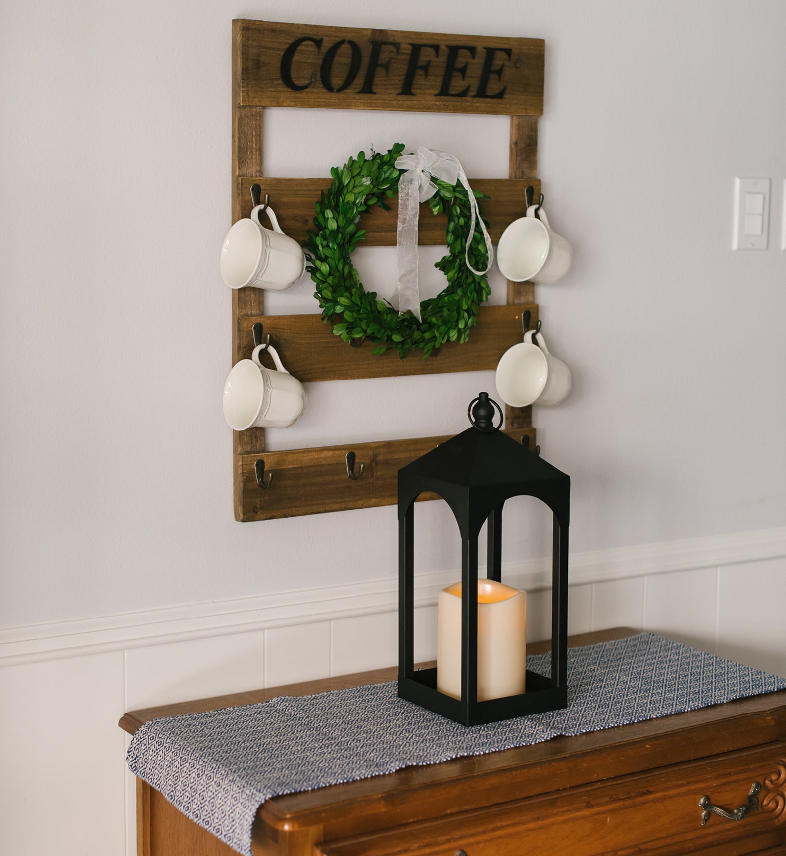 Hand Woven Modern Farmhouse Table Runner Farmhouse Table Set - Etsy