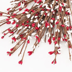 TWO Red & White Pip Berry Sprays | Pip Berries | Berry Pick | Millinery ...