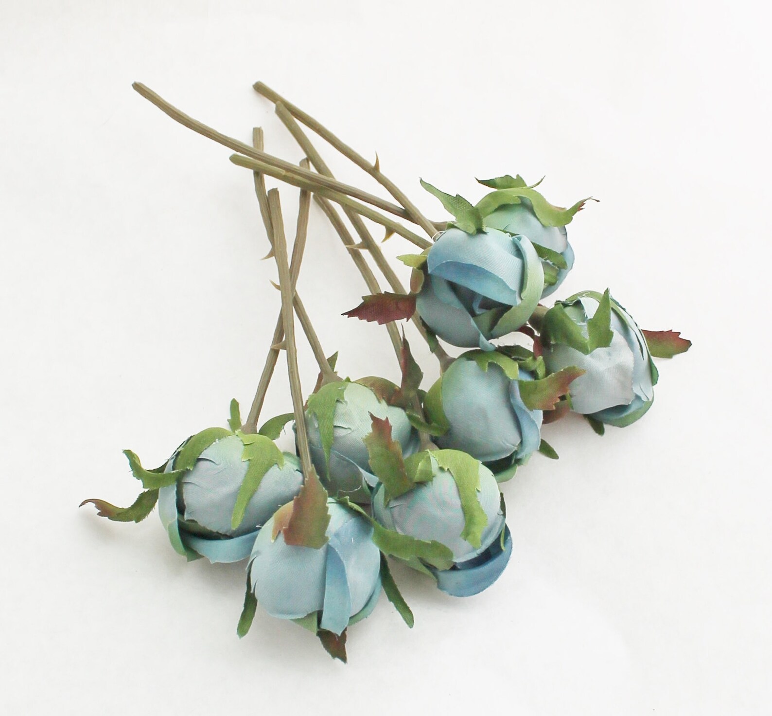 Blue Rose Bud Stem | DIY Bouquet | Wedding | Flower Crown Filler ...
