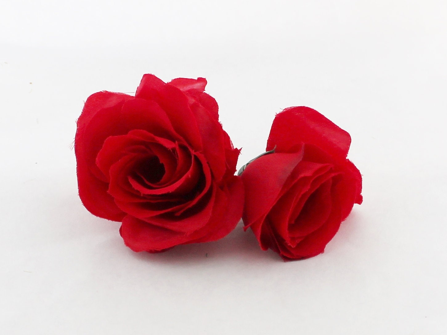 BARGAIN Red Rose Silk Rose Wedding Rose Flower Crown | Etsy