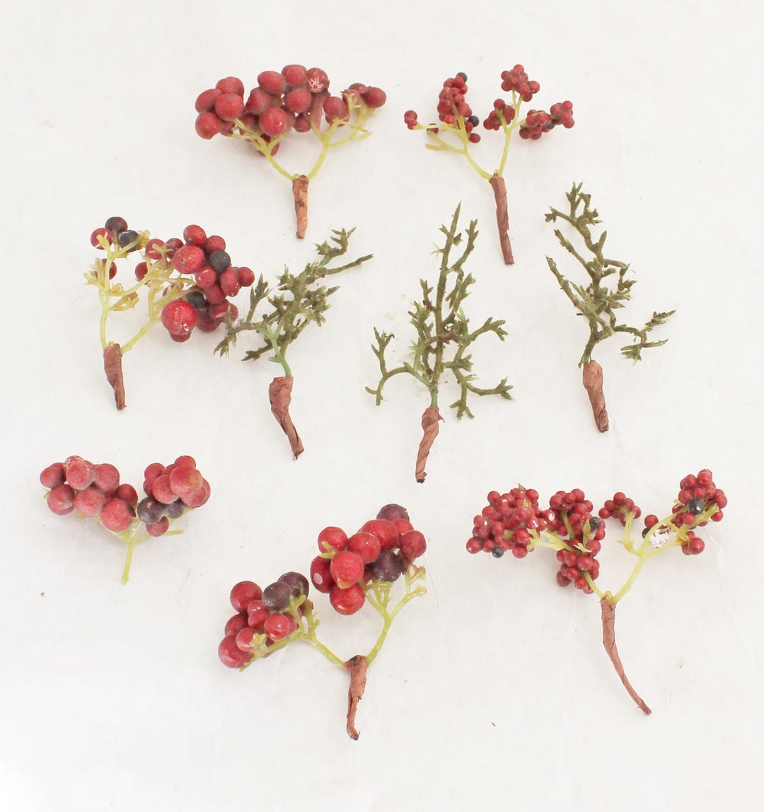 Vintage Greenery Berry Picks | Artificial Pine Picks | Fake Cedar ...