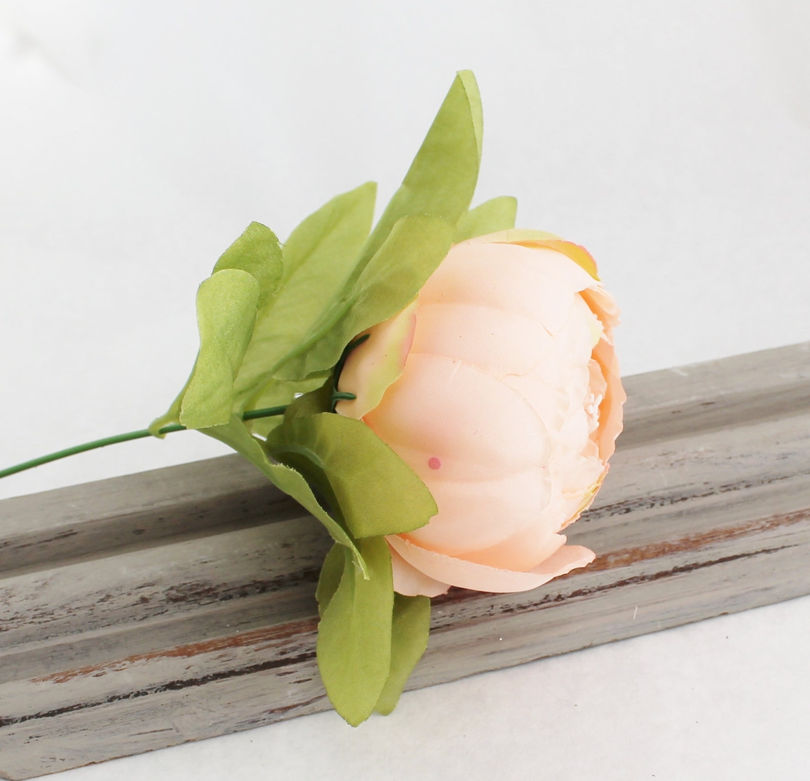 ONE Peach Peony Stem Wedding Peony DIY Bouquet Filler - Etsy