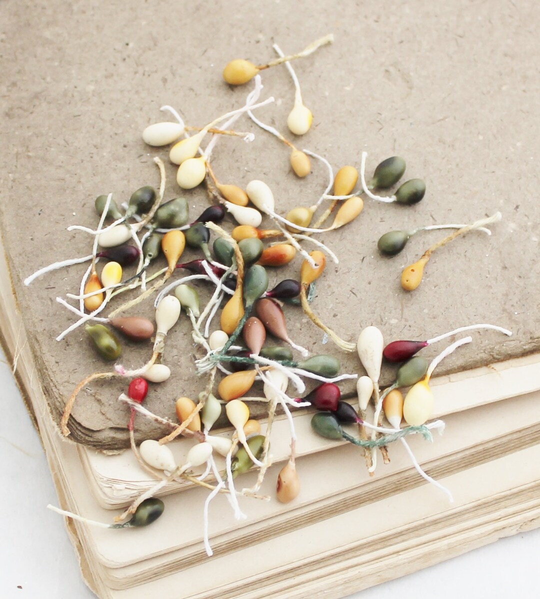 50 Fall Pip Berries | Millinery Supplies | Single Pip Berries | Flower ...