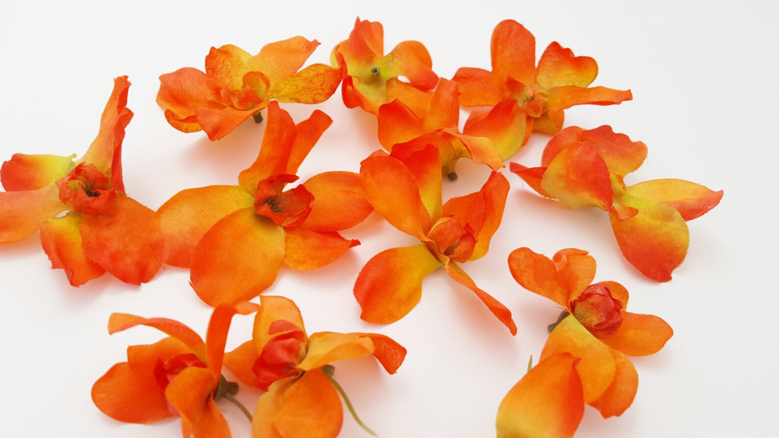 Orange Delphinium | Artificial Delphinium | Flower Crown | Millinery ...