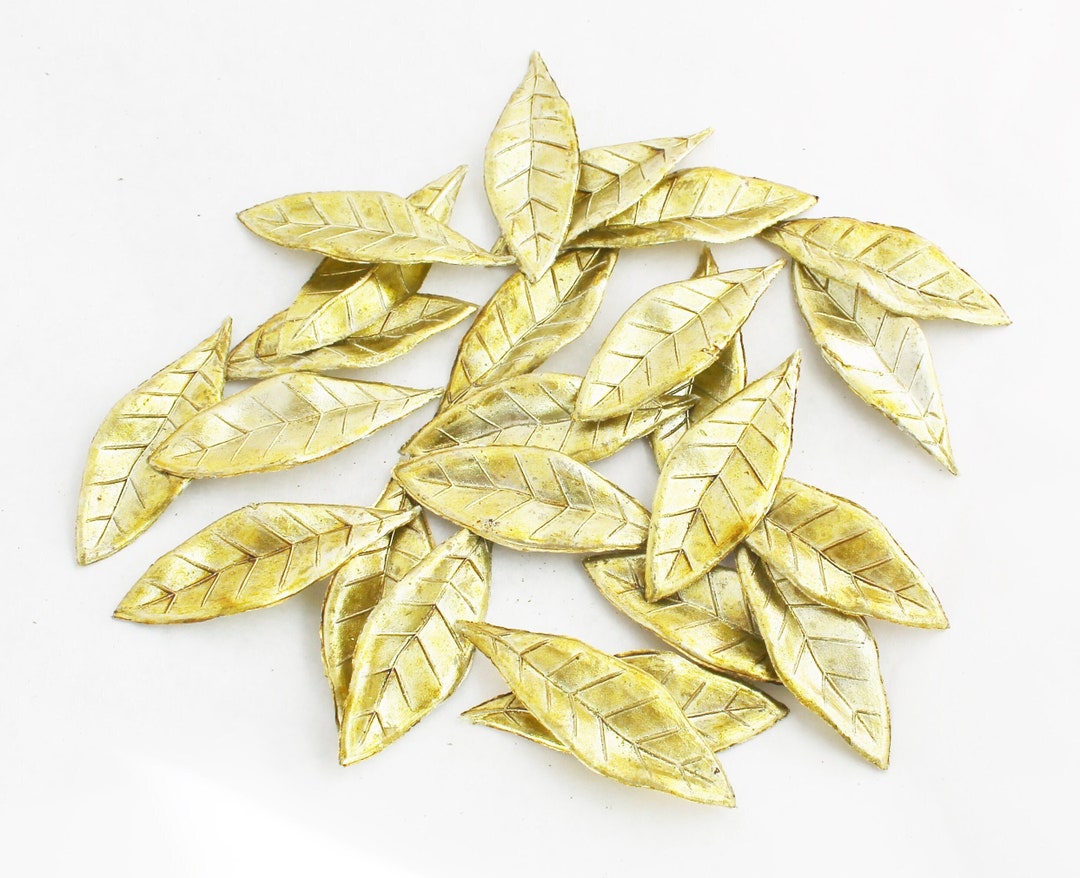 Metallic Gold Leaves Artificial Greenery | Gold Wedding Decor | Leaves ...