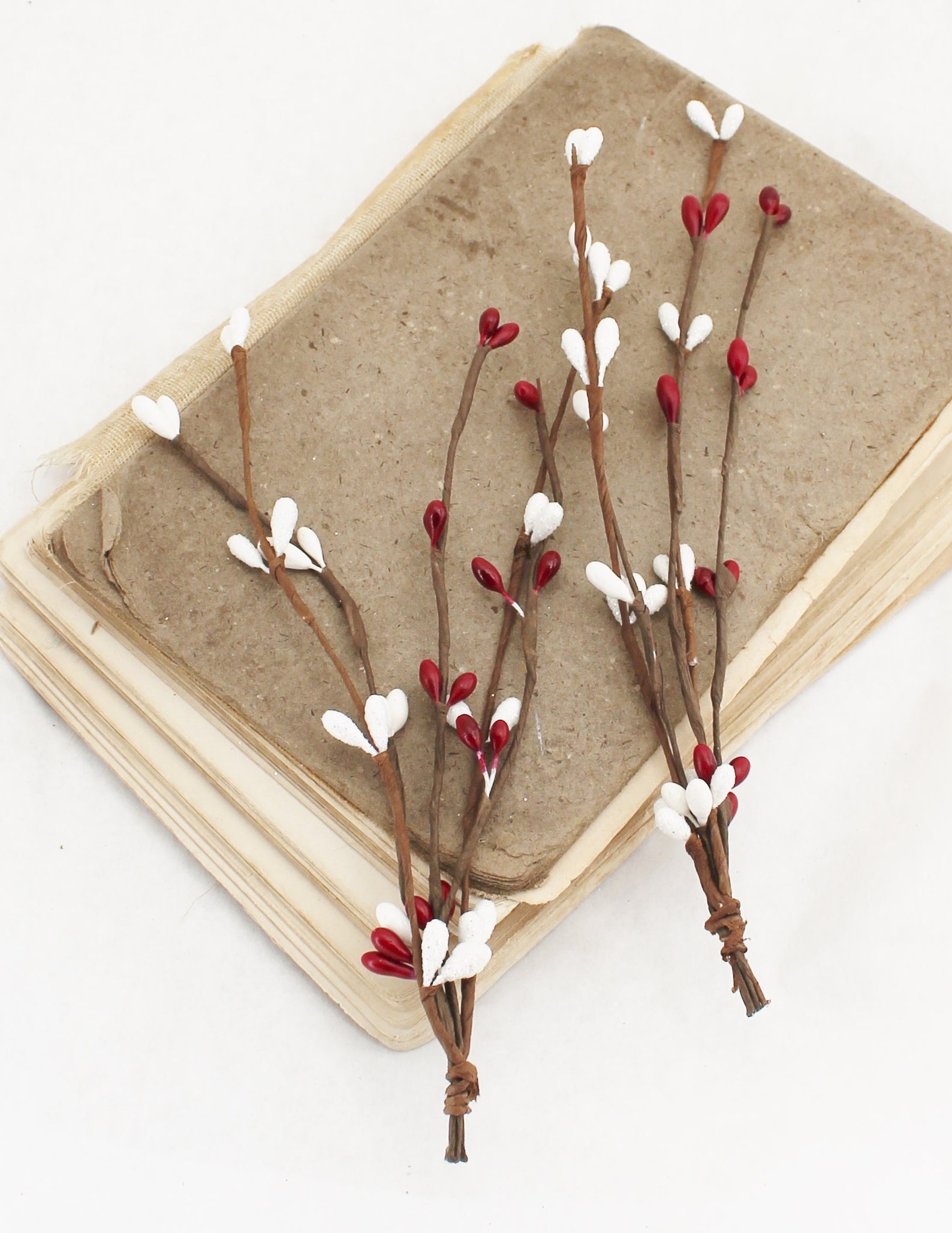 TWO White & Red Pip Berry Sprays | Pip Berries | DIY Christmas Spray ...