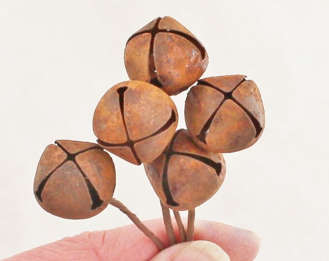 Rusty Bell Picks Metal Bells for Crafts DIY Primitive Decor Jingle ...