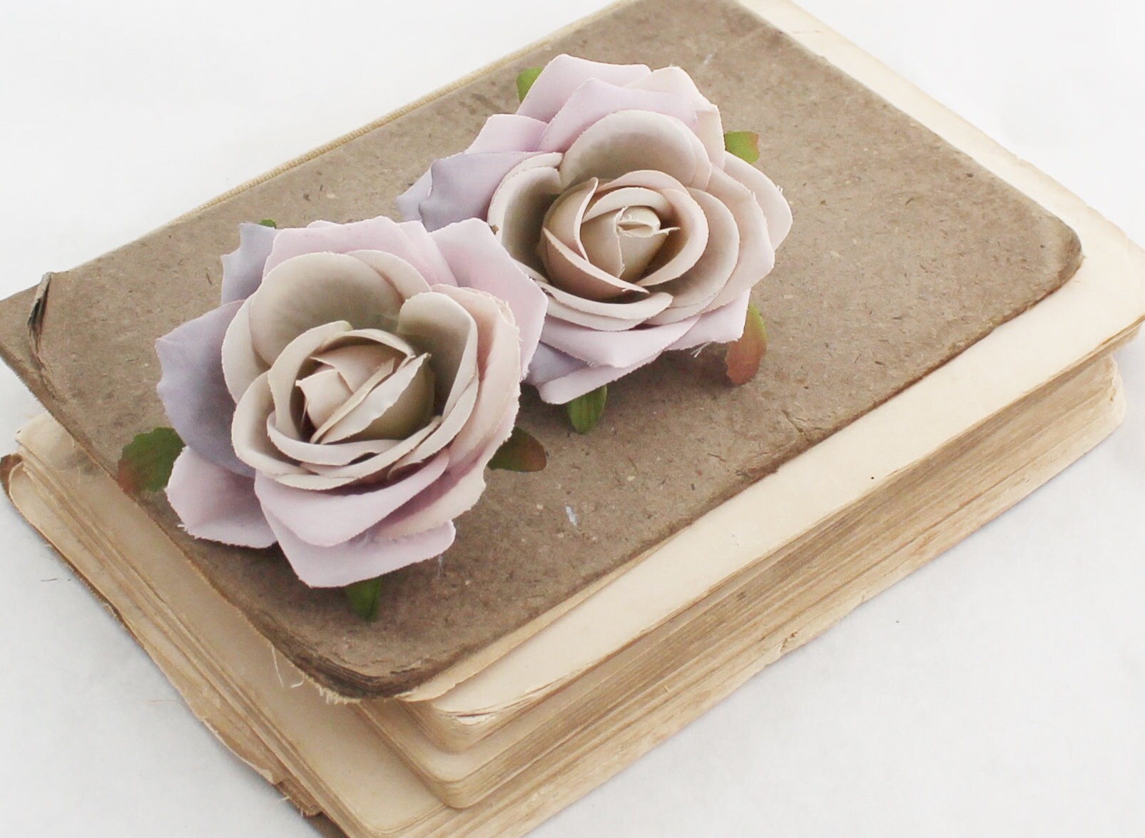 TWO Purple Roses Wedding Rose Flower Crown Millinery - Etsy