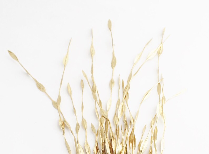 12 Gold Artificial Grass Gold Reeds Wreath Filler - Etsy