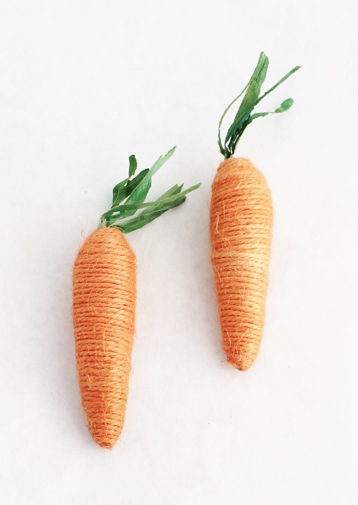 TWO Artificial Carrots Small Carrots DIY Easter Craft - Etsy