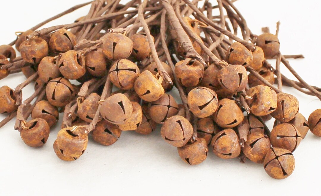 Rusty Bell Picks Metal Bells for Crafts Christmas Picks Bell ...