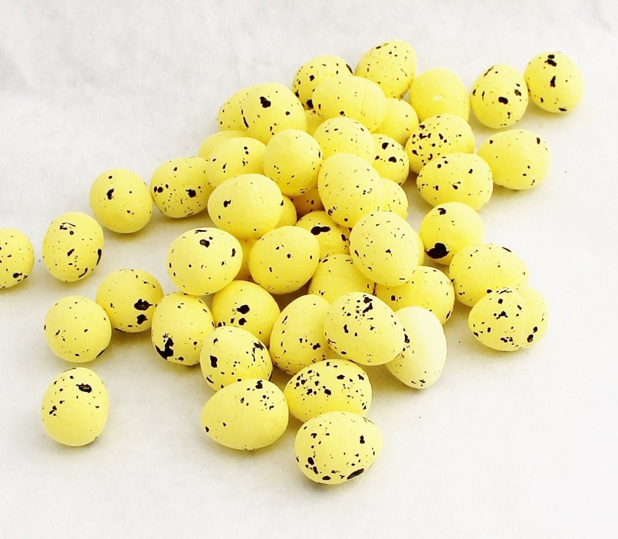 8 Bright Yellow Eggs Artificial Eggs Small Easter Eggs | Etsy