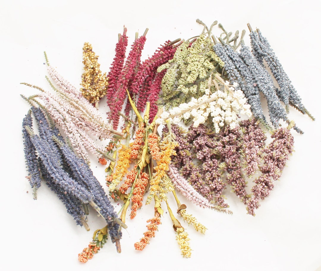60 Pieces Artificial Heather Flower Grab Bag | Flowers for Crafts ...