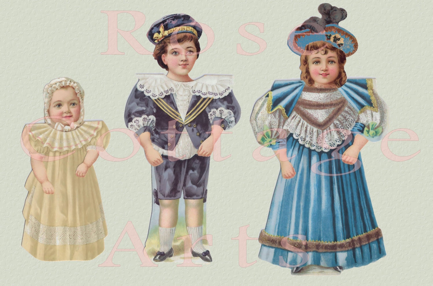 Victorian Paper Dolls - Etsy