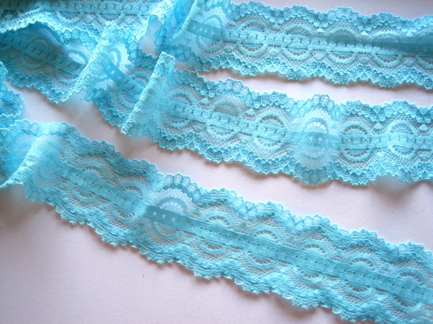Aqua Lace Ribbon