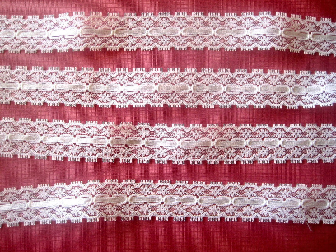 Ribbon Beading Lace Ivory 1 Inch Wide 1 Yard for - Etsy