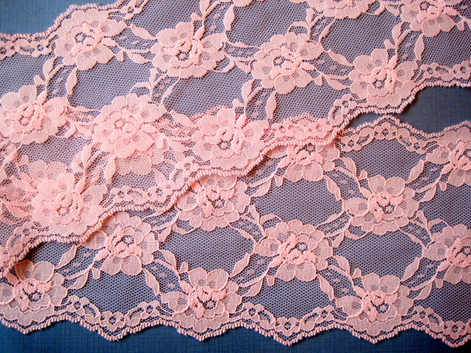 Extra Wide Rose Lace Trim Pink 5 1/4 Inch Wide 1 Yard - Etsy