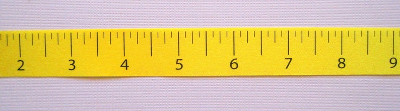 Ruler Ribbon Trim Yellow 7/8 Inch Wide 1 Yard for - Etsy