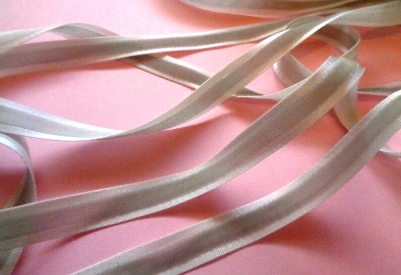 Velvet Satin Edge Ribbon Trim Light Grey 1/2 Inch 1 - Etsy