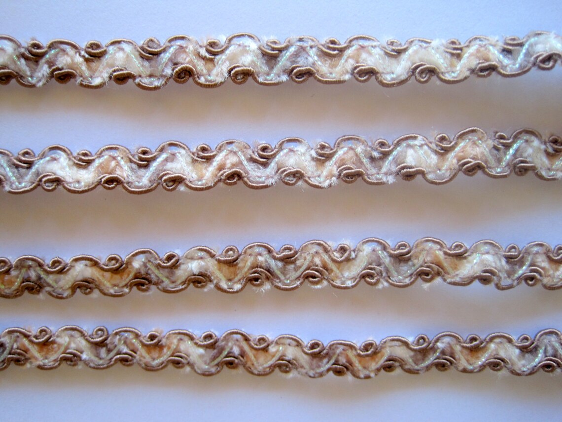 Metallic Chenille Decorative Braid Taupe / Ivory / Multi - Etsy