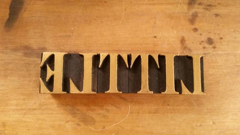Antique Printing Block Letters , Letterpress Letters , Wood Letter ...