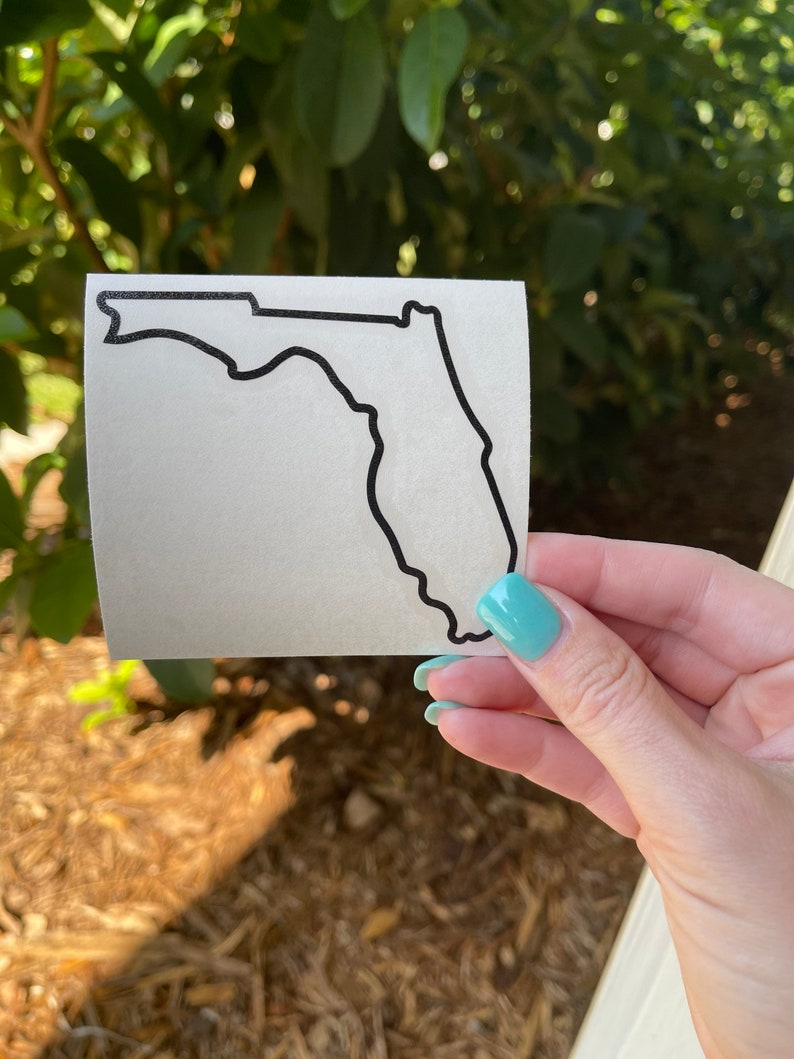 Florida State Outline Decal Yeti Decal Car Decal Cup Decal | Etsy