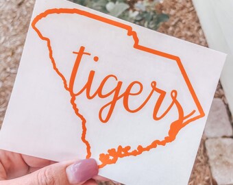 Clemson Tigers 12 Premium Vinyl Decal Licensed NCAA - Etsy