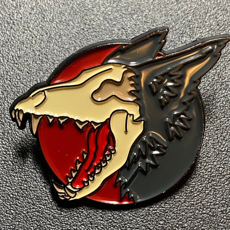 Wolf Pin - Etsy