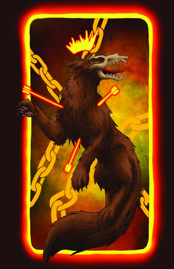 Print: Wolf in Chains | Etsy