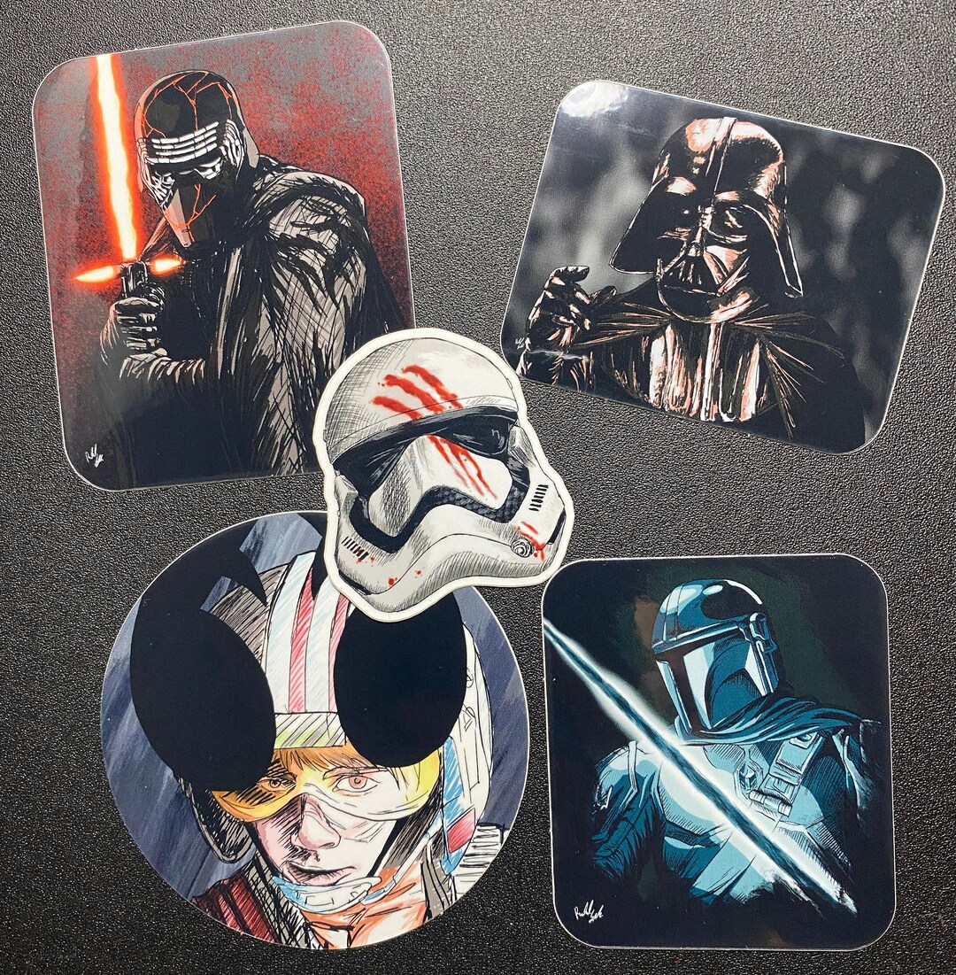 Helmets of Star Wars Sticker Set - Etsy