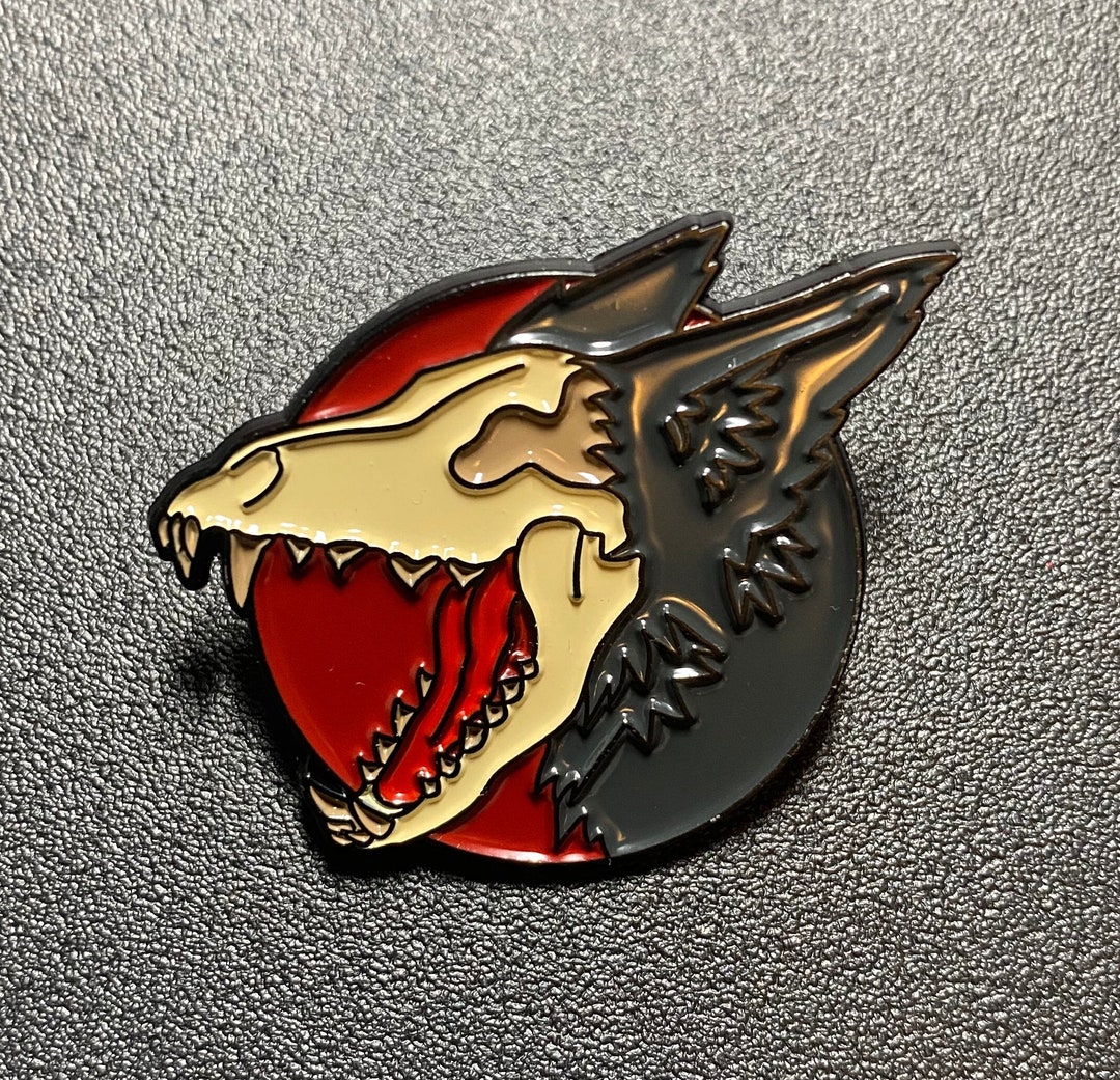 Wolf Skull Pin - Etsy